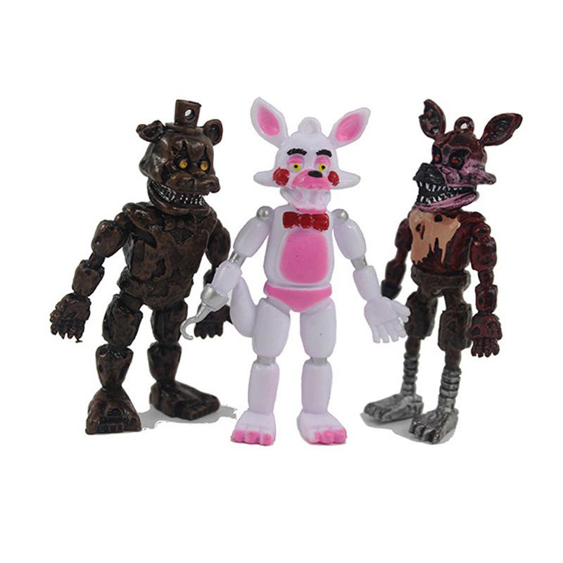 In Stock!!! 6pcs/set FNAF Five Nights At Freddy's 9CM Mini Figures ...