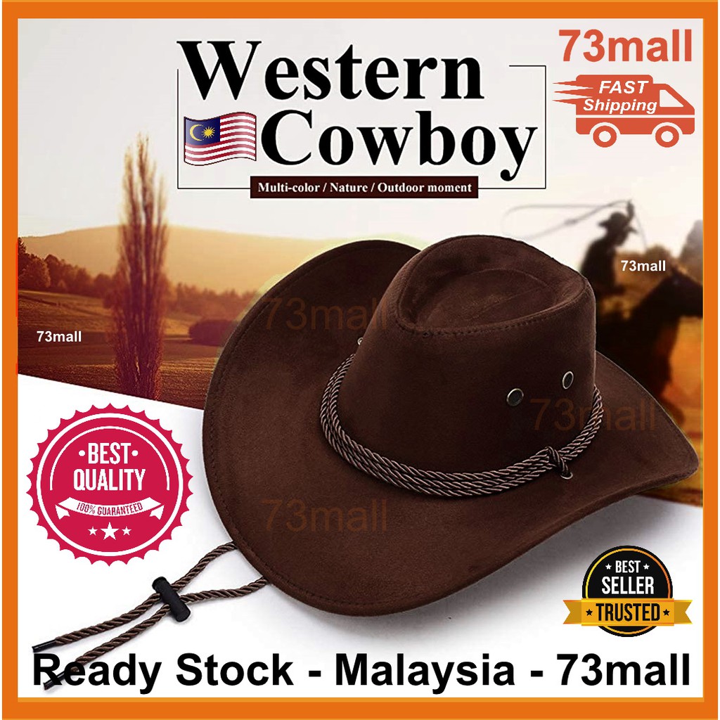 [73Mall🇲🇾] Premium Western Cowboy Topi Dewasa Ready Stock Malaysia ...