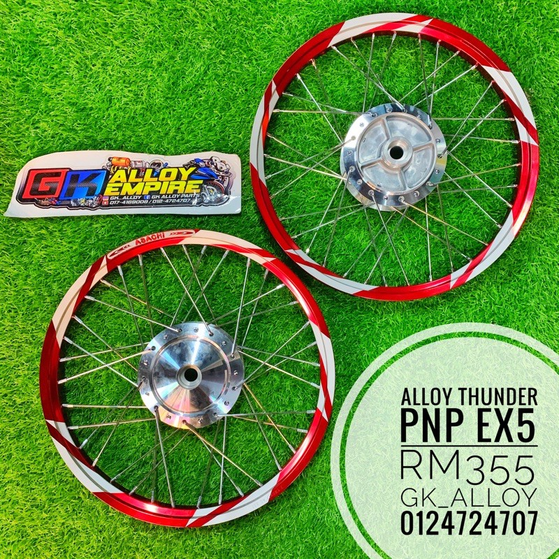 SET RIM THUNDER MERAH PNP EX5 DREAM / W100 🇹🇭🇹🇭 | Shopee Malaysia
