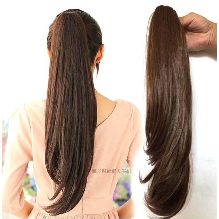 pony tail 60 cm z28/ready stock/ rambut palsu/ Claw ponytail clip ...