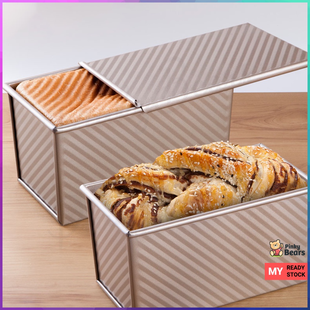 Carbon Steel Non Stick Loaf Bread Toast Mould Lid Cover | Shopee Malaysia