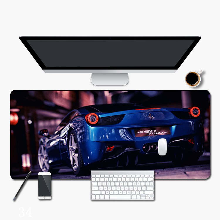 90x40cm Famous Car Tycoon Mouse Pad Aston Martin Lamborghini Ferrari ...