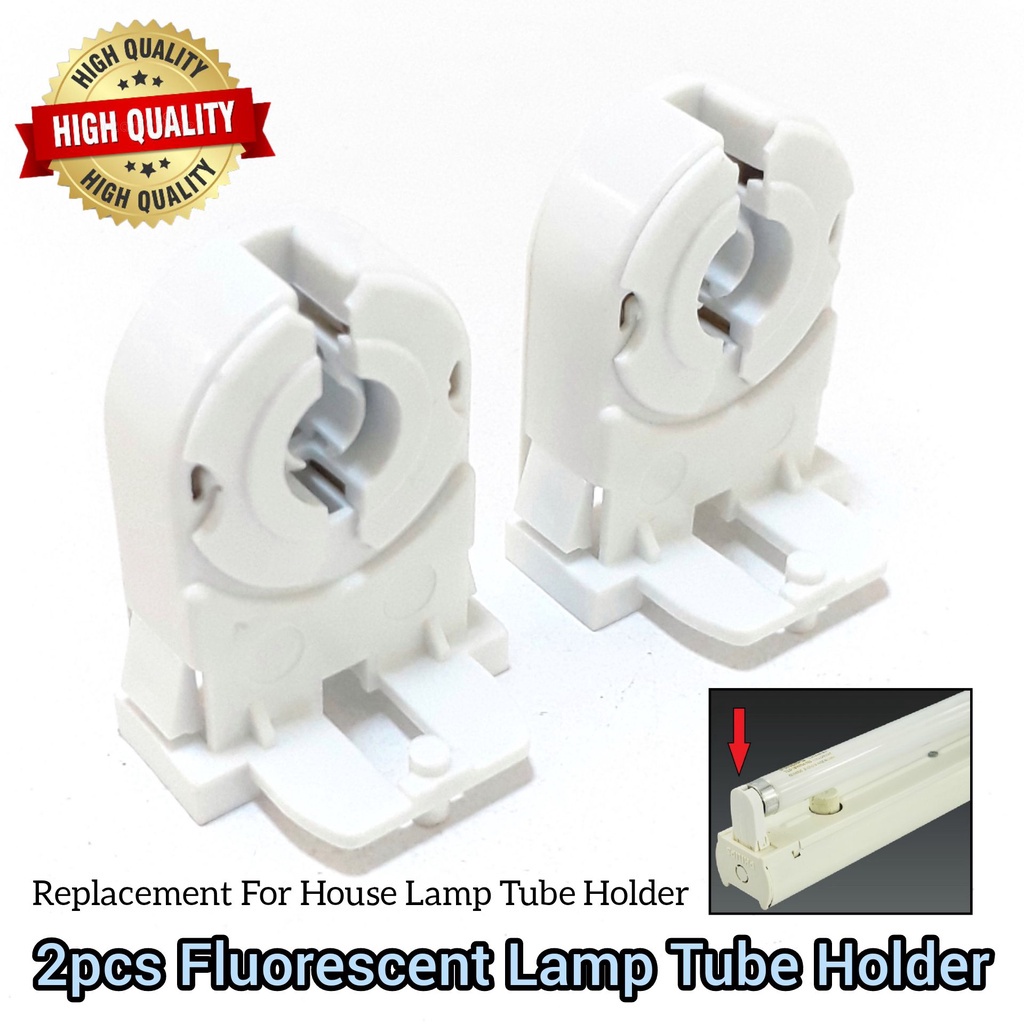 2 Pcs Fluorescent Lamp Tube Holder Or Compatible LED Lamp Tube Holder ...
