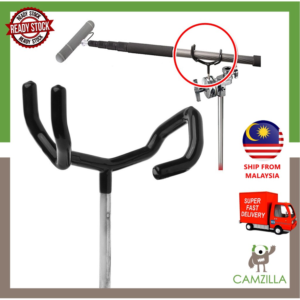Vamos Microphone Metal Boom Pole Holder Audio Boom Cradle Mount Stand ...