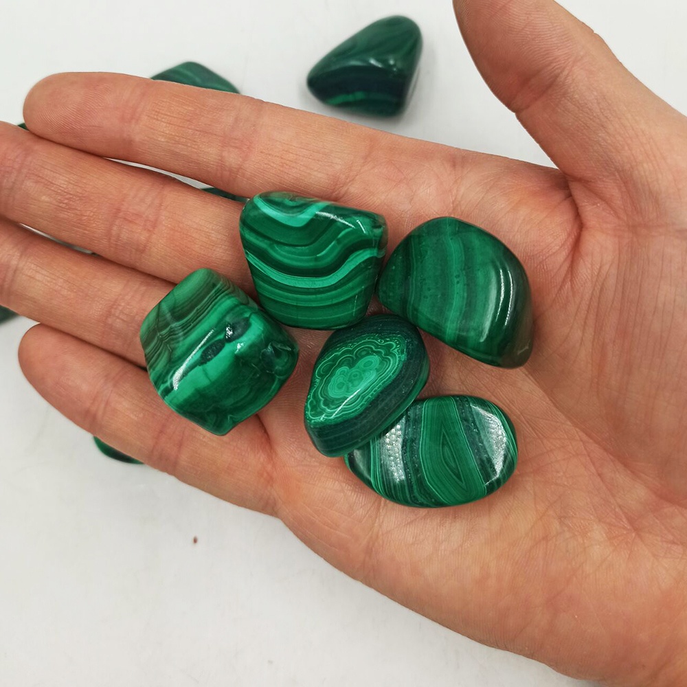 100gram/pack high-quality Natural Malachite Polished Crystal Healing ...