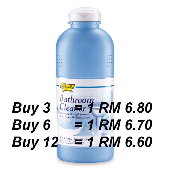 PowerMax Bathroom Cleaner 600ml x6 | Shopee Malaysia