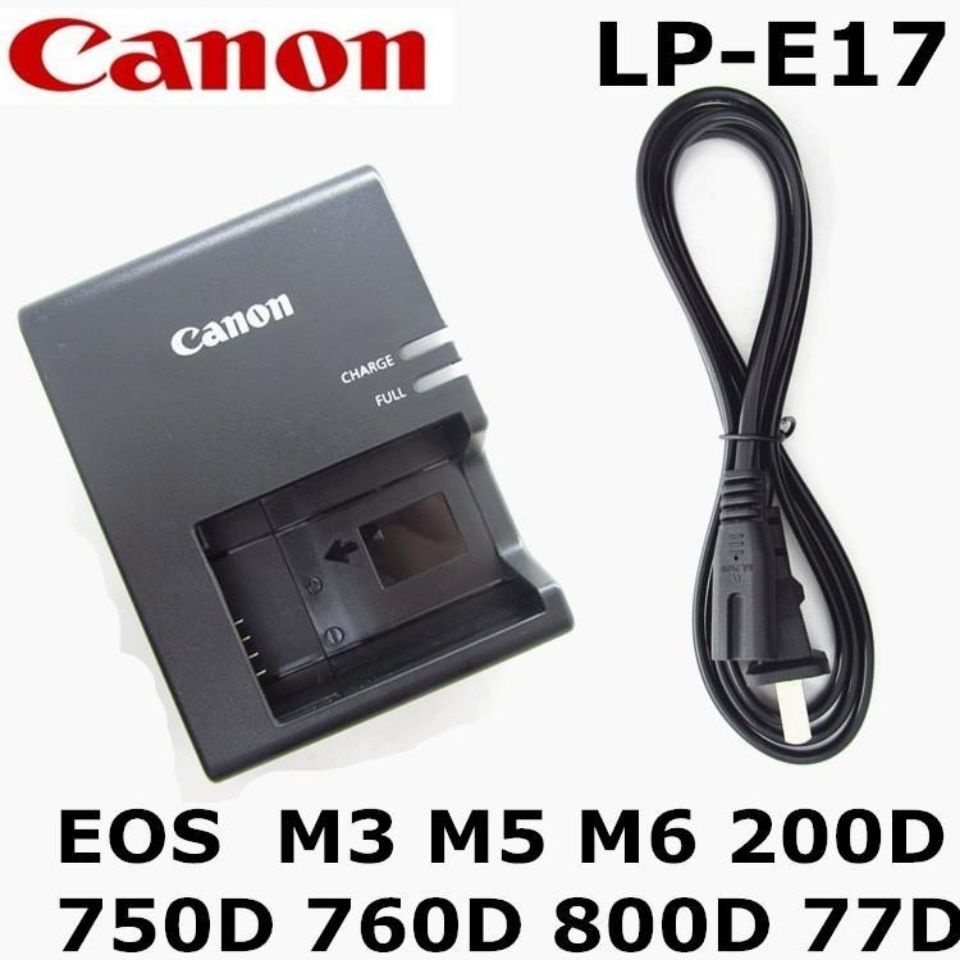 m3 M5 EOS Canon 200D 750d 760d 800D 77d camera battery charger lp-e17 ...
