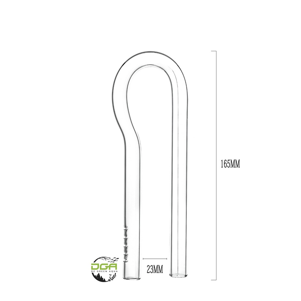 Aquarium Super Mini Glass Lily Pipe Inflow + Outflow 12mm ...