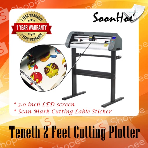 HYBRID Teneth Cutting Plotter / Sticker Cutter - 2 Feet ( 1 years ...