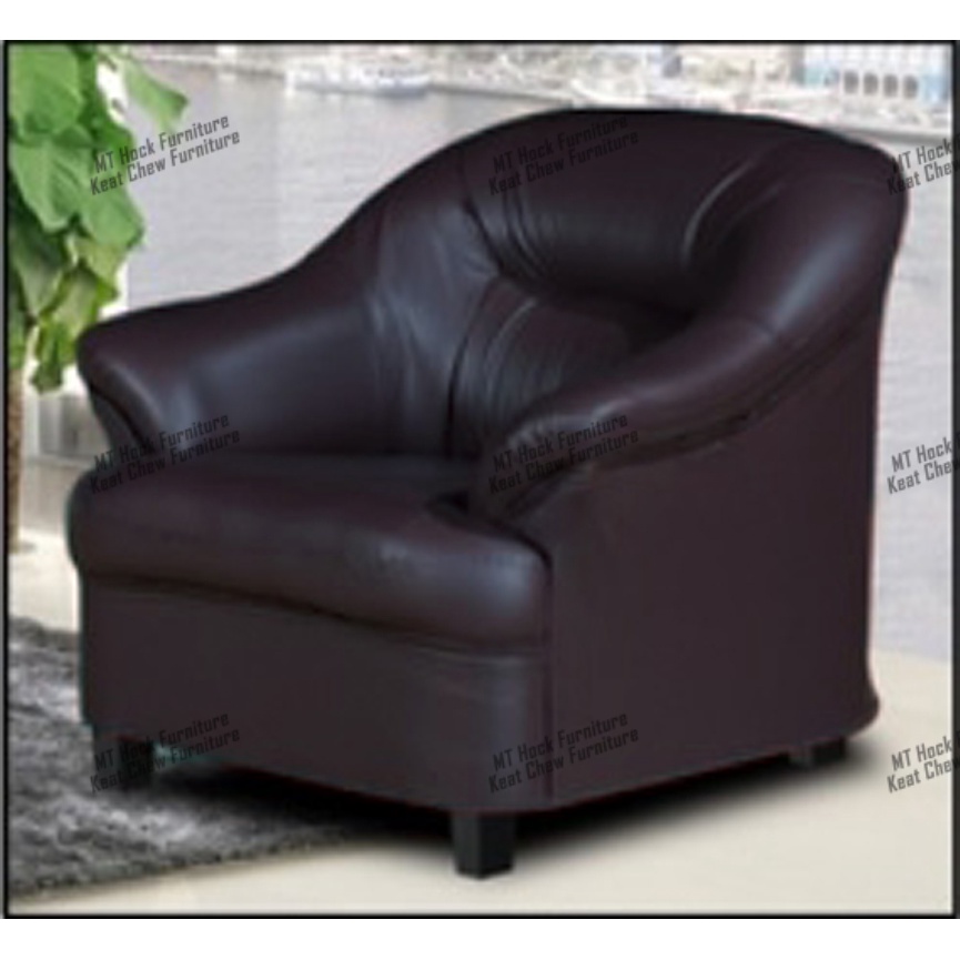 PVC Leather Sofa Set 1 Seater + 2 Seater + 3 Seater Living Sofa Set ...
