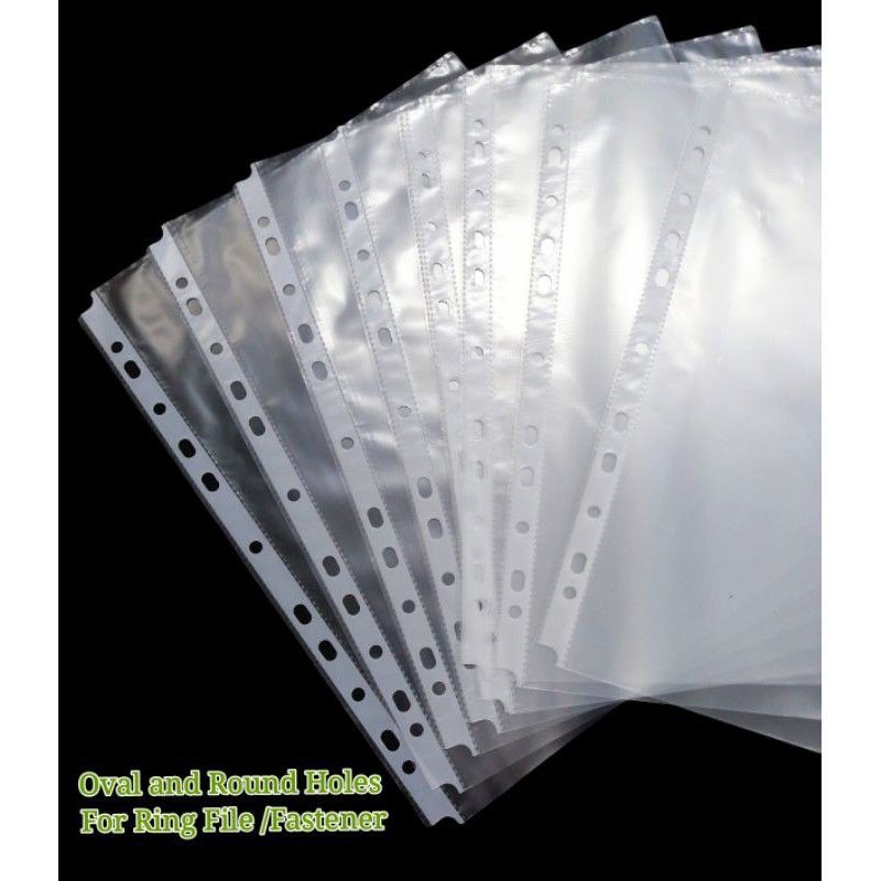 20pcs (11HOLE) CLEAR HOLDER POCKET REFILL FOR A4 SIZE (20PCS/PK)(Ready ...