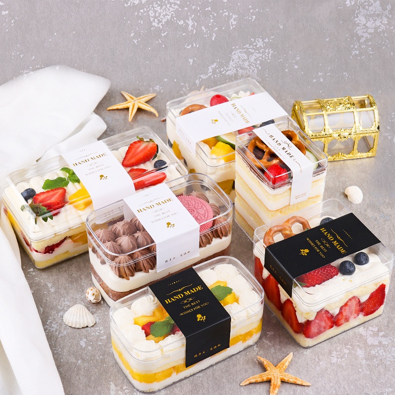 CLEARANCE STOCKMousse Cake Transparent Packaging Box Tiramisu Box ...
