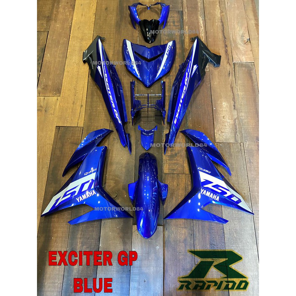 YAMAHA Y15ZR EXCITER GP 2020 BLUE COVER SET Y15 YSUKU COVERSET YAMAHA ...