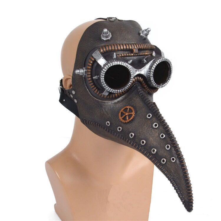 Halloween Mask Steam Beak Party Mask Crow Play Horror Cos Plague Doctor