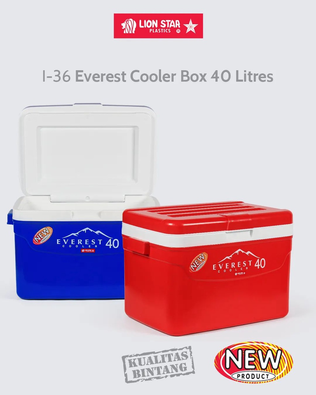 (GSF) I-36 Everest Cooler Box 40 litres /Lion Star Cool Box Marina ...