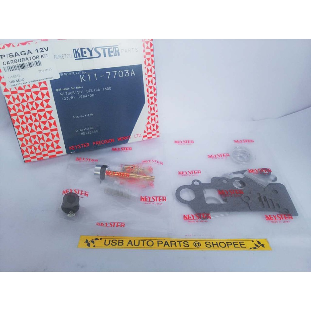 Proton Saga 12V, Wira 1.3 / 1.5 , Satria Keyster 12V Carburetor Kit ...