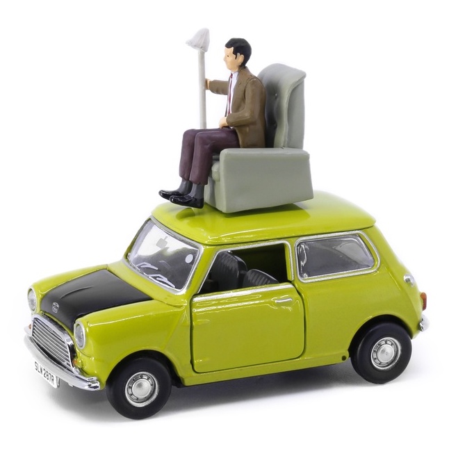 Tiny City Diecast - Mr Bean's MINI Set (Mr Bean's Mini cooper + Mr Bean's figure + Sofa) (Right ...