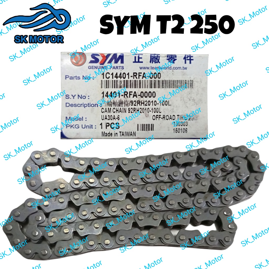 SYM T2 250 i Original Timing Cam Chain Engine Silent / Rantai Kecil ...