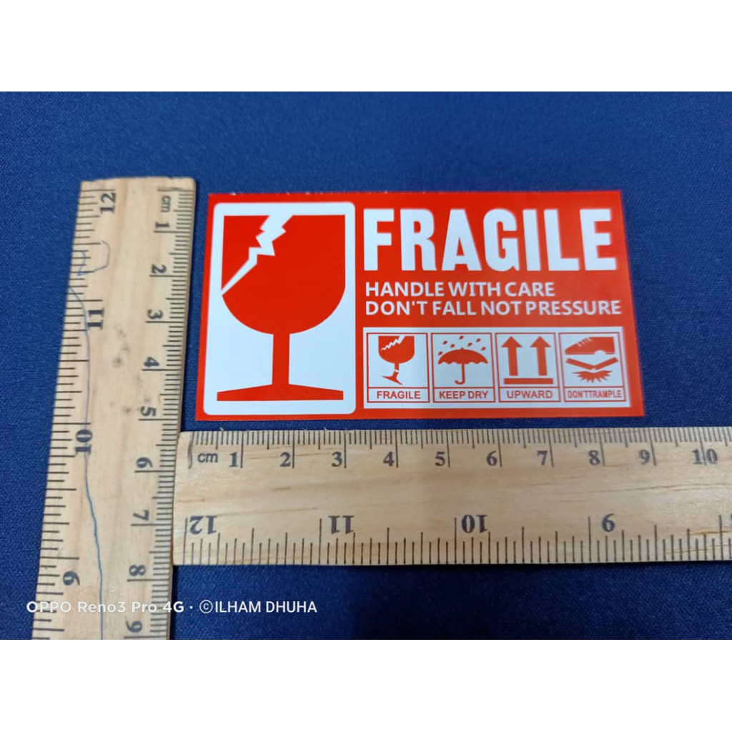 1000 PCS / STIKER / Fragile Sticker / Fragile Label / Warning Label ...