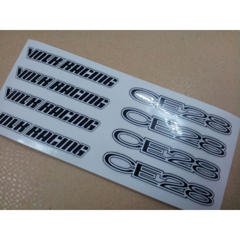 ORIGINAL VOLKS RAYS CE28 REPLACEMENT STICKER | Shopee Malaysia
