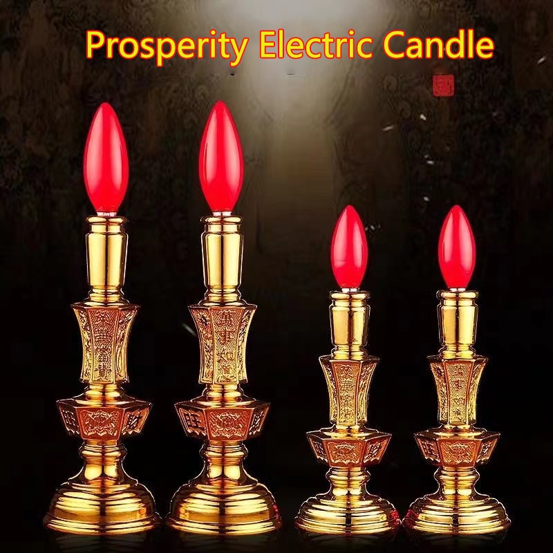 2pcs LED altar light candle Flameless Candle Lamp One Pair Price Home ...