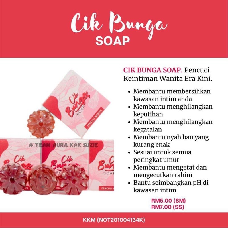 𝘾𝙄𝙆 𝘽𝙐𝙉𝙂𝘼 𝙎𝙊𝘼𝙋 / 𝙎𝘼𝘽𝙐𝙉 𝘾𝙄𝙆 𝘽𝙐𝙉𝙂𝘼 / 𝙎𝘼𝘽𝙐𝙉 𝙋𝙀𝙉𝘾𝙐𝘾𝙄 𝙒𝘼𝙉𝙄𝙏𝘼 | Shopee Malaysia