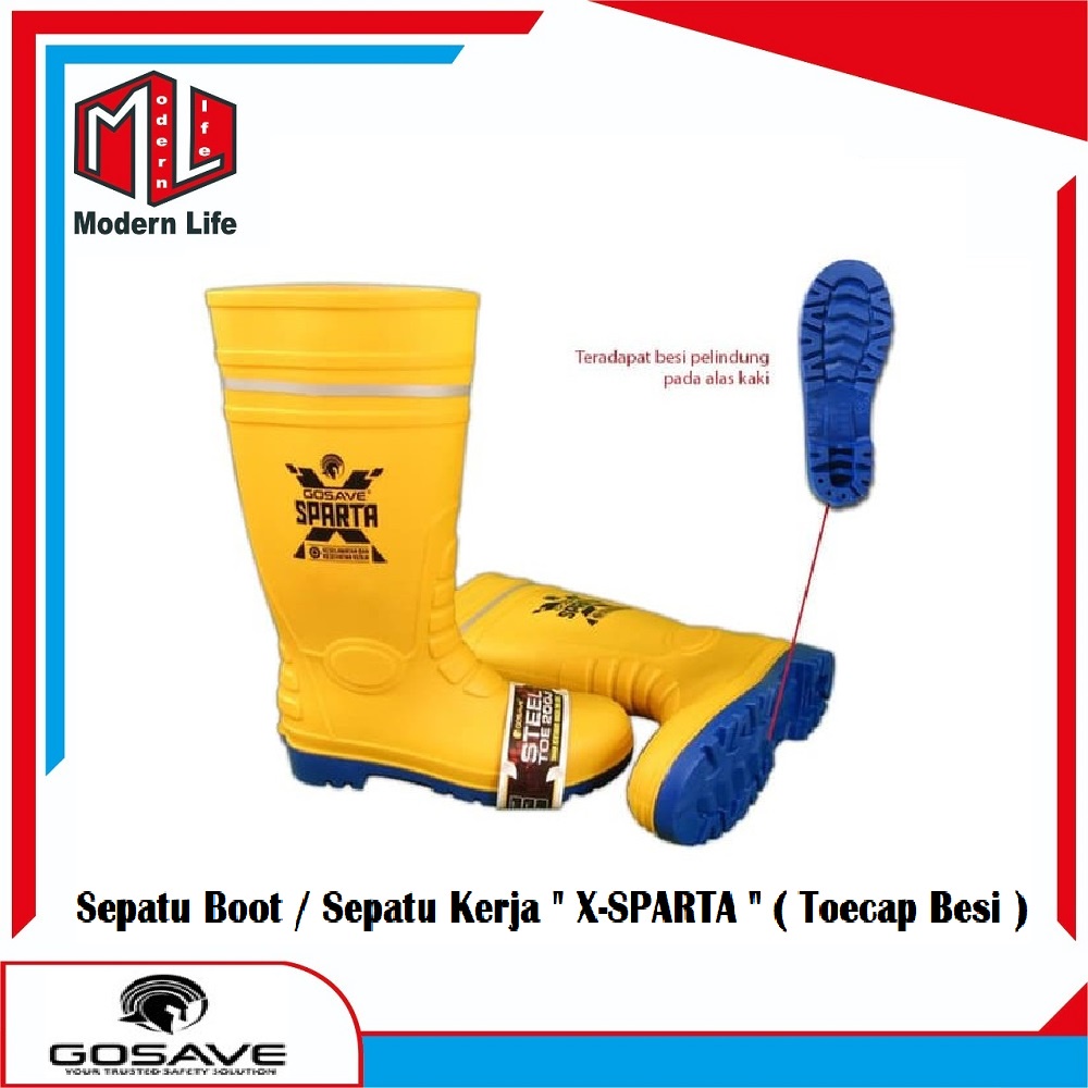 Gosave SAFETY BOOTS - XSPARTA - PVC RUBBER RUBBER BOOTS STEEL TOE ...