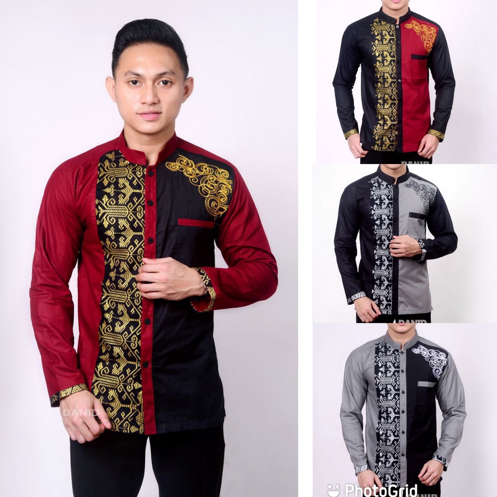 KEMEJA Gus Azmi Syubbanul Muslimin Men's KOKO Shirt Combination Hadroh ...