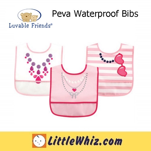 Luvable Friends: Bib: PEVA Easy Clean Bibs - 3pcs ( 02349 ) | Shopee ...