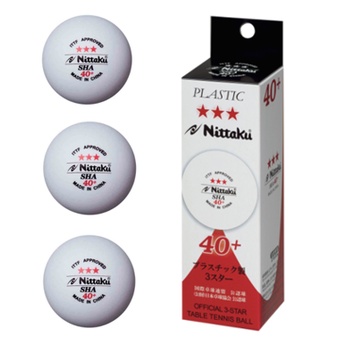 NITTAKU SHA 3-star 40+Table Tennis Ball Ping Pong Ball (READY STOCK) | Shopee Malaysia