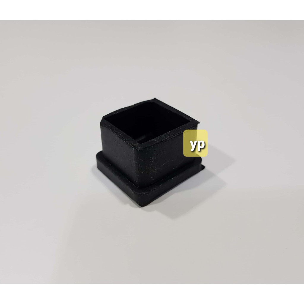 Rubber stud / rubber cap square external black 2.2 cm x 2.2 cm /pc ...