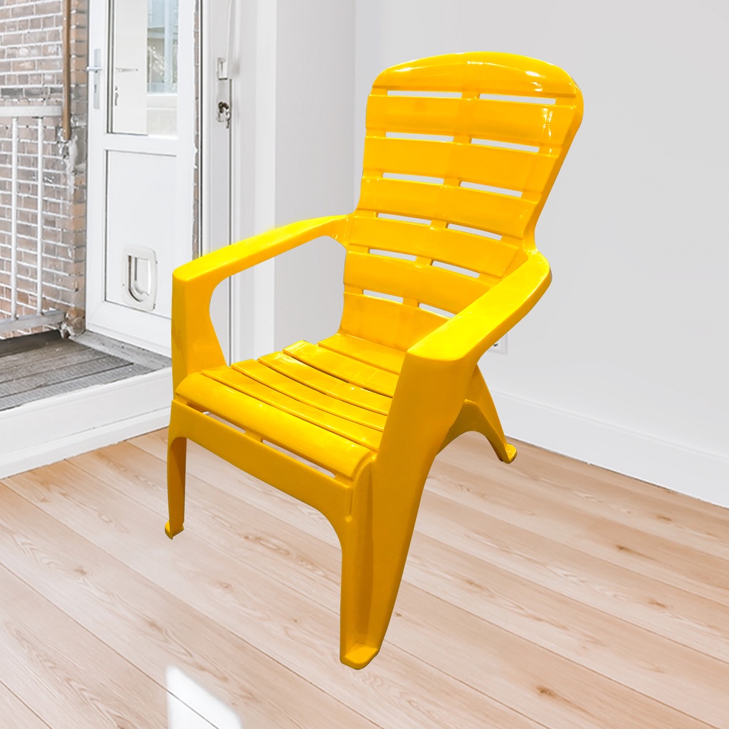 MAXONIC PLASTIC RELAX CHAIR WITH ARMREST | COMFY LAZY CHAIR | ACCENT ...