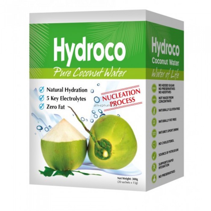 HYDROCO PURE COCONUT WATER 15g x 20 SACHET | Shopee Malaysia