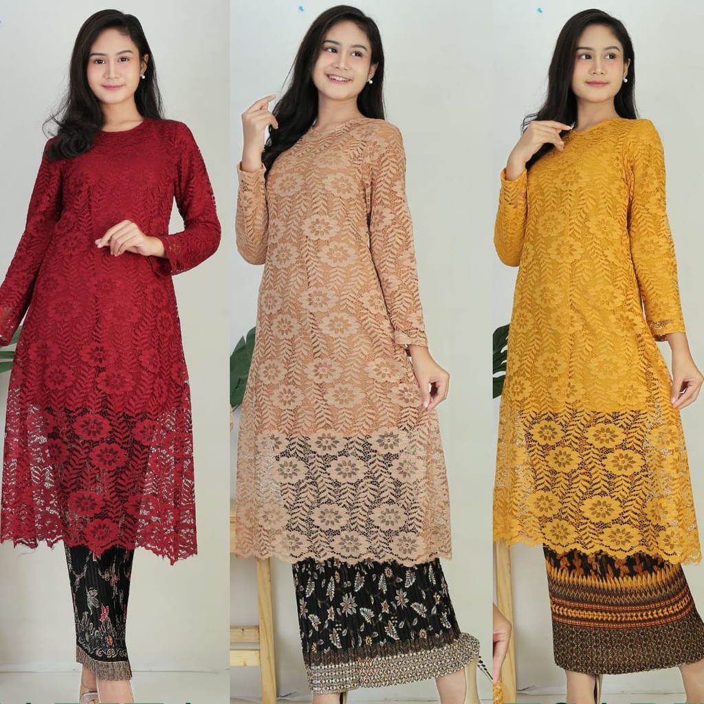 Modern Brocade Party Kebaya Tops In Various Color Choices | Shopee Malaysia