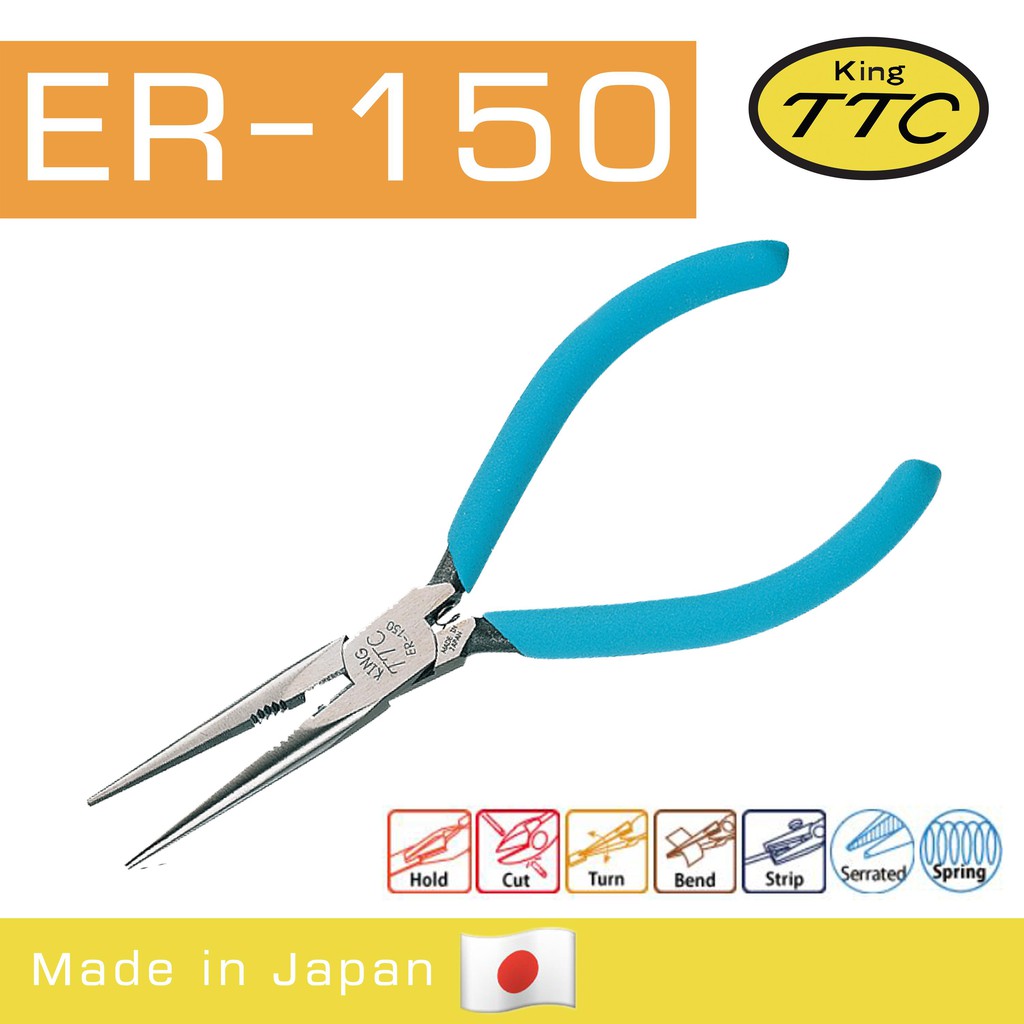 King TTC Long Nose Pliers Thin (2 Sizes: Can Be Selected When Ordering) | Shopee Malaysia