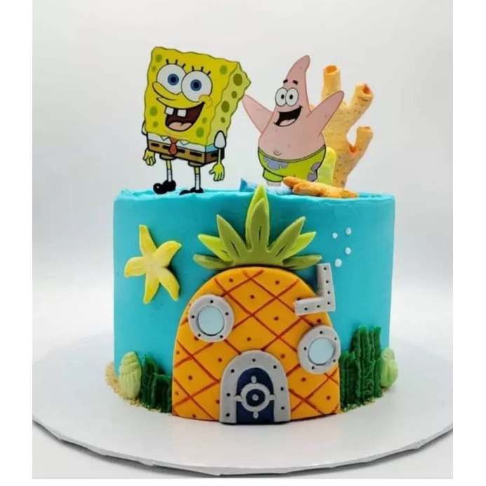 Cake Topper Spansbob square pants/hiasan kek secret recipe@mamasab ...