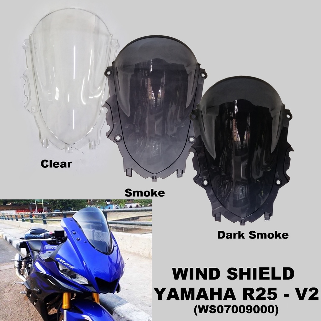 Windshield Windscreen Visor Yamaha R25 V2 | Shopee Malaysia