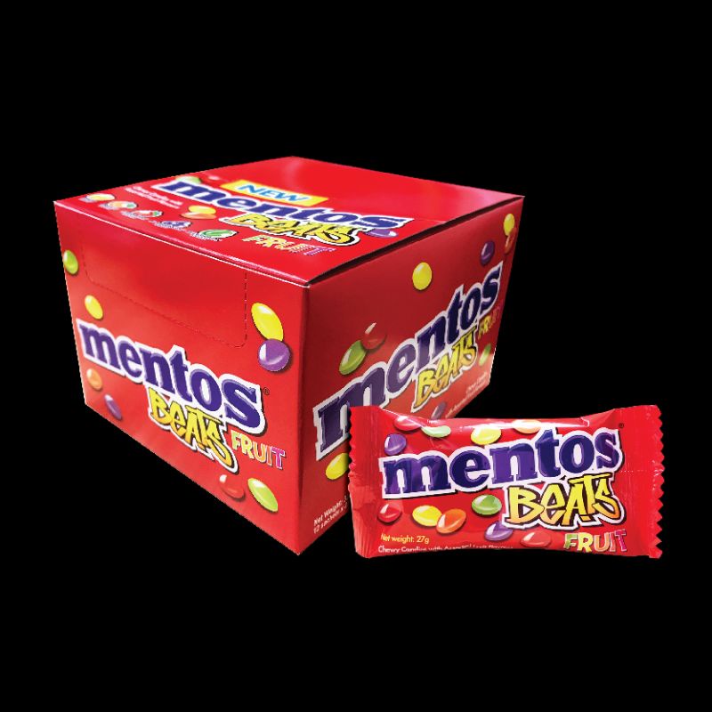 [TKM] Mentos Beats Fruit Chewy Candies (12's x 27g) | Shopee Malaysia
