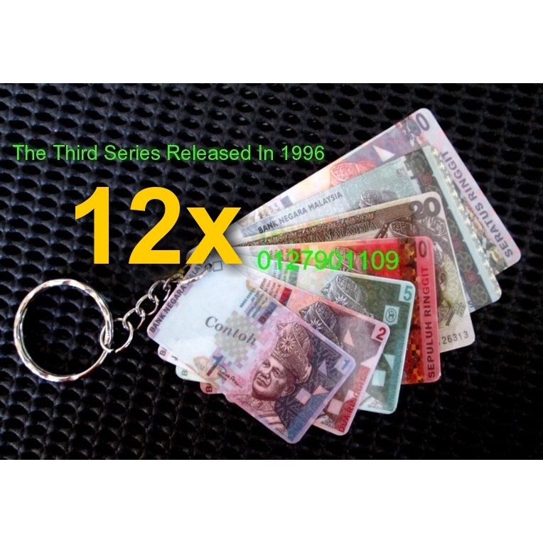 Keychain Creative Mini Malaysia Ringgit Sample Gift Souvenir Collection ...