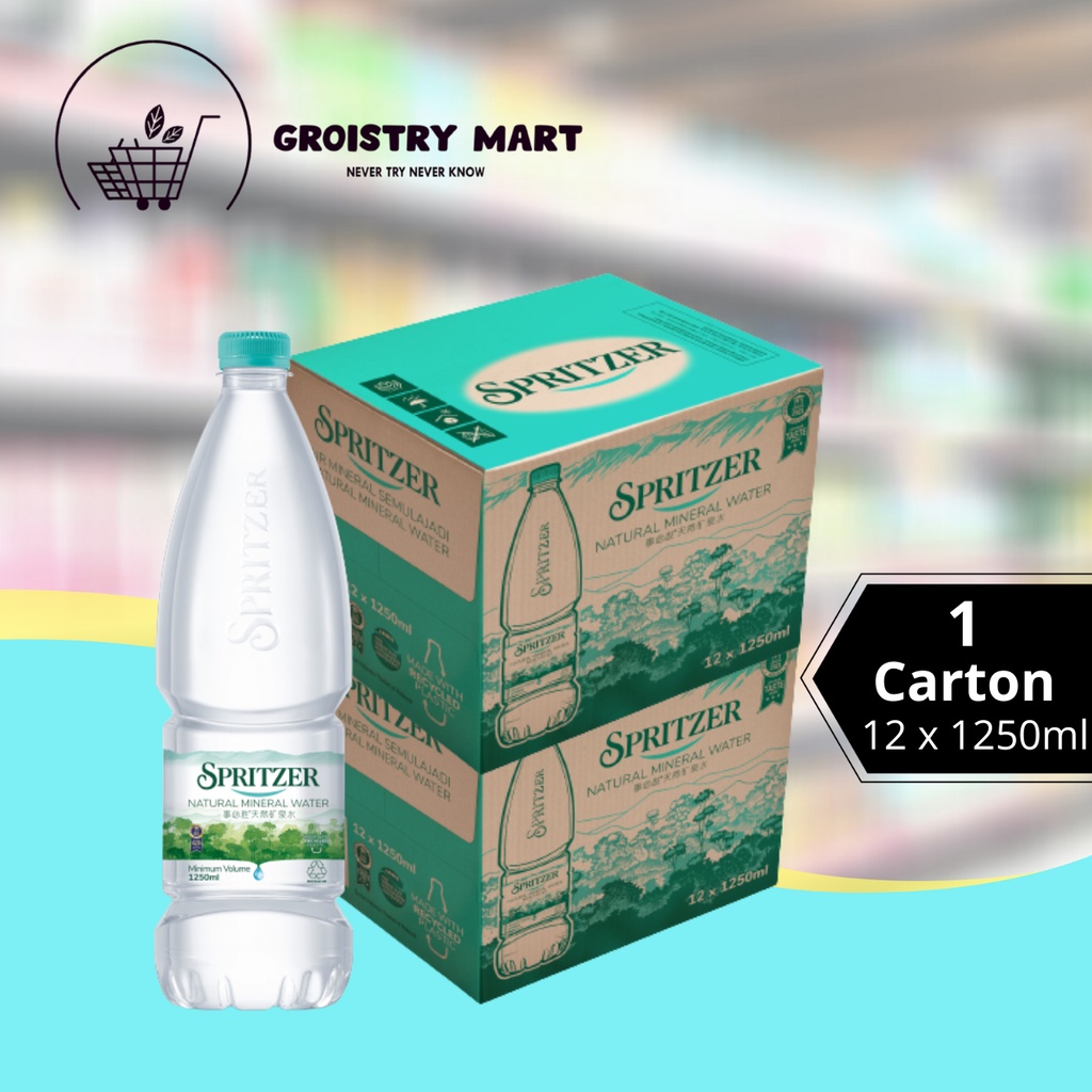 Spritzer Mineral Water 1.25Lit ( 12 x 1.25Lit ) 1 Carton [Klang Valley & Seremban Delivery Only ...