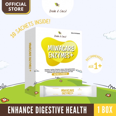 MIWACARE ENZYME+ 9 Digestive Enzymes & 1 Probiotics for Digestive ...