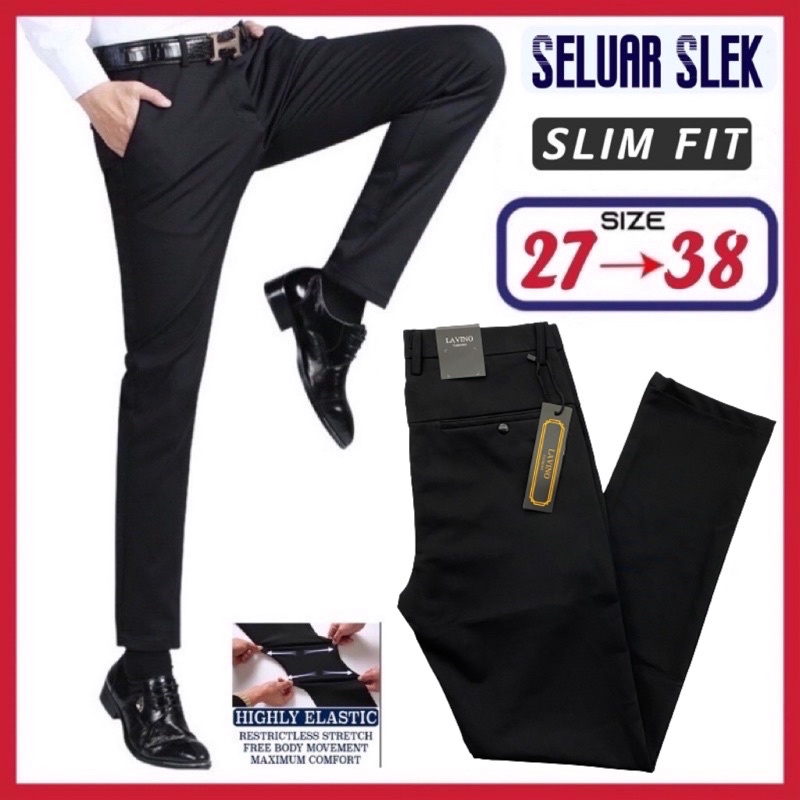 SLACK PANTS MEN URBAN DESIGN SLEK PANTS SELUAR KERJA LELAKI FORMAL WORK ...