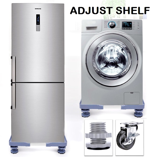 Movable Adjustable Height Washing Machine Refrigerator Undercarriage ...