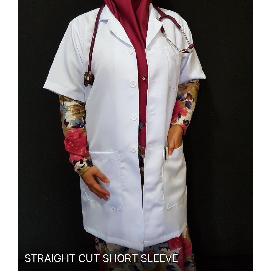 ( READY STOCK ) LABCOAT STRAIGHT CUT (UNISEX)/ LAB COAT / WHITECOAT ...