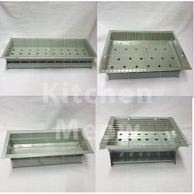Double Satay Stove BBQ Stove Arang Stainless Steel Charcoal Stove ...