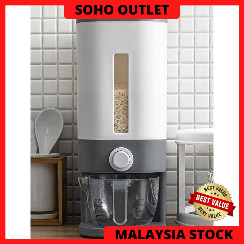 Bekas Beras Kacang Bijirin Premium Smart Auto Rice Dispenser 12KG ...
