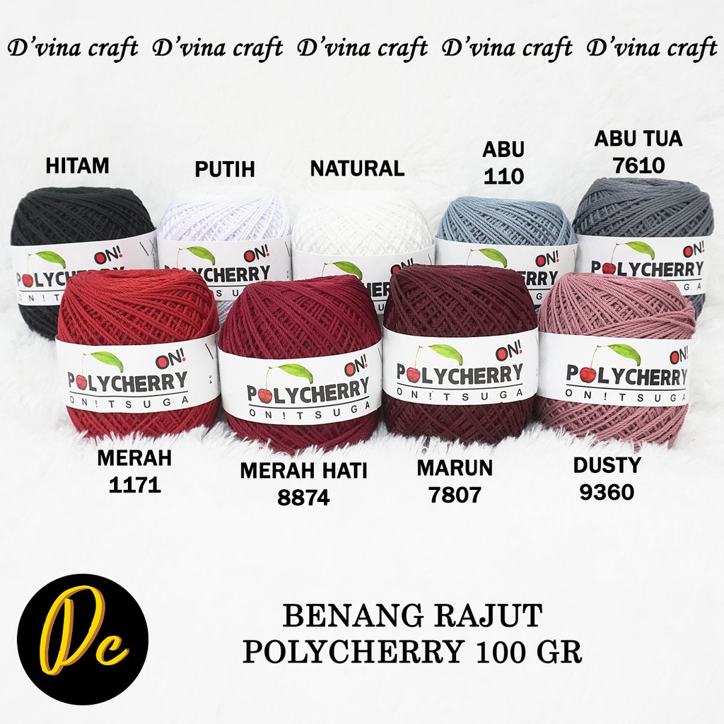 Onitsuga POLYCHERRY KNITTING YARN 100 GR | Shopee Malaysia