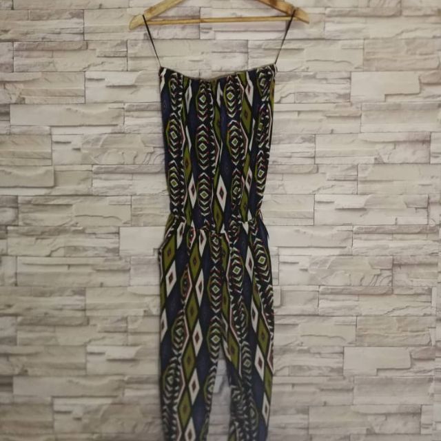 💗 Preloved Jumpsuit 💝 Baju Overal 💗, Warna Biru Hijau 💚, Size M ...