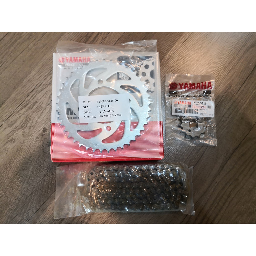 YAMAHA LAGENDA SRL115FI SPROCKET SET ORIGINAL | Shopee Malaysia