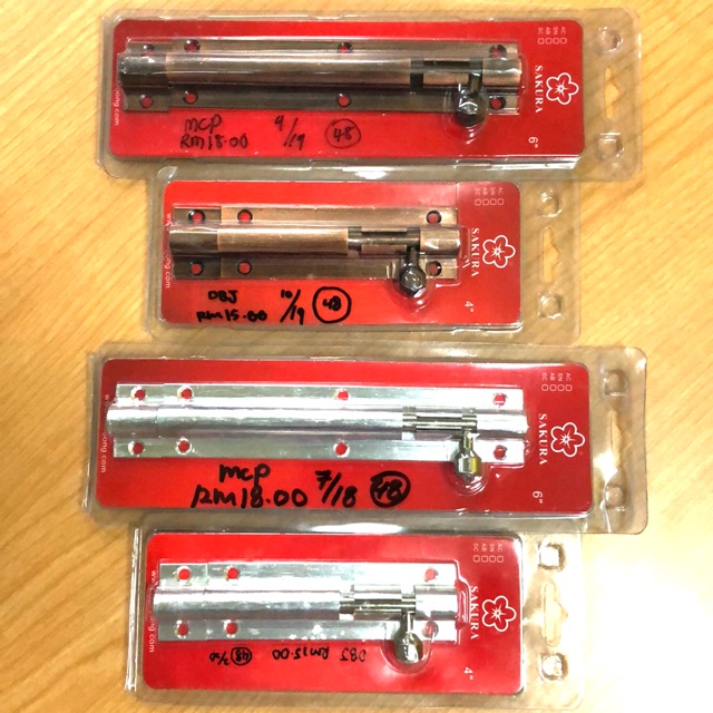 Door Latch Door Lock with Screws (4”/6”)/Selak Pintu Besi | Shopee Malaysia